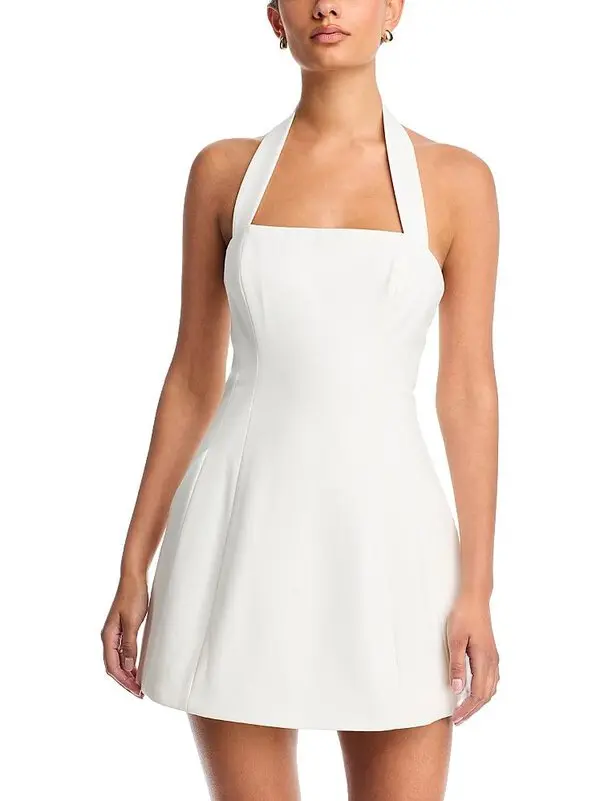 Bardot Nevelle Hourglass Halter Dress - Orchid White