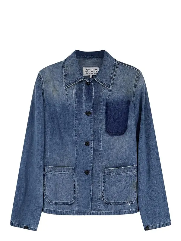 MAISON MARGIELA Wornout Denim Shirt - Blue