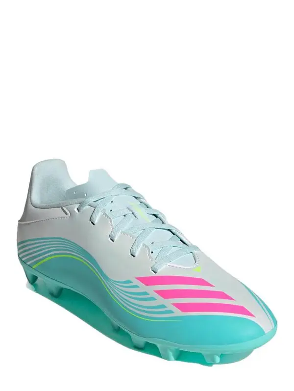 Adidas F50 Messi Club Firm-ground / Multi-ground Soccer Cleats - Cloud White / Lucid Pink / Flash Aqua