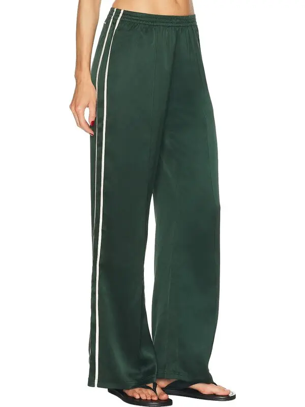 The Upside Marnie Silk Track Pant - Jungle Green