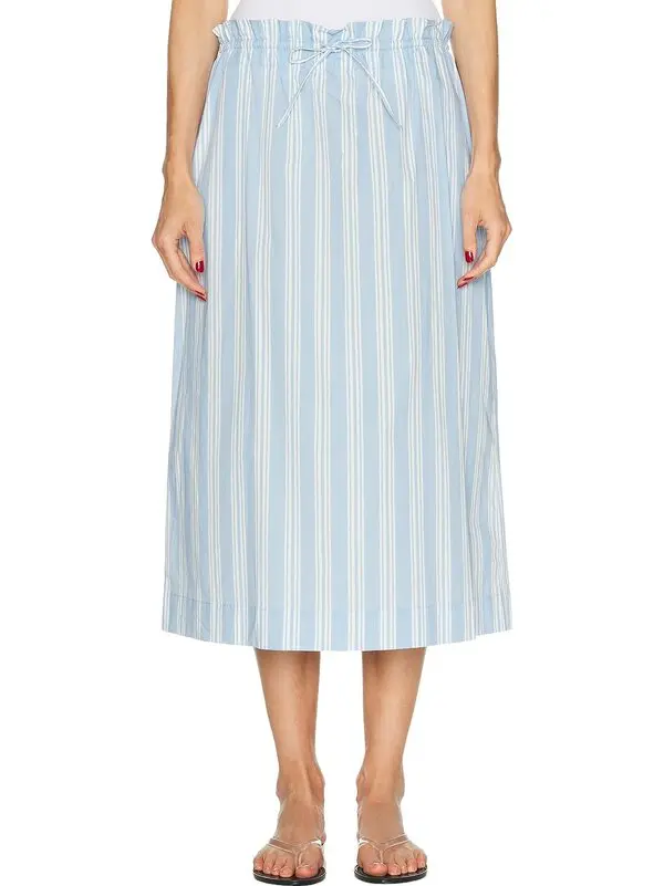 Staud Shore Skirt - Ventura Stripe