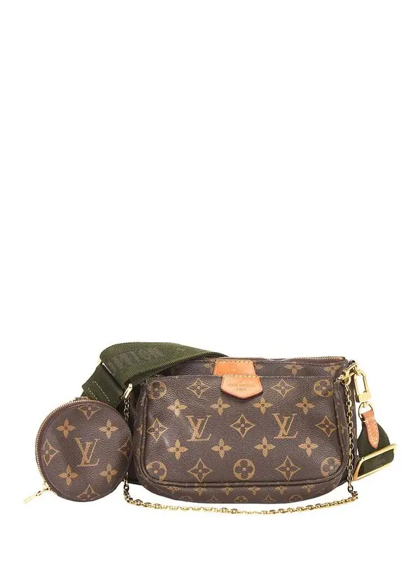LOUIS VUITTON Monogram Pochette Accessoires Shoulder Bag - Brown