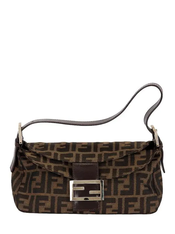 Fendi Zucca Baguette Shoulder Bag - Brown