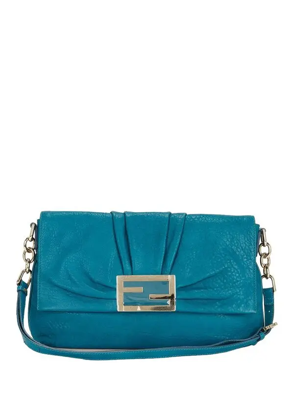 Fendi Mia Flap Shoulder Bag - Blue