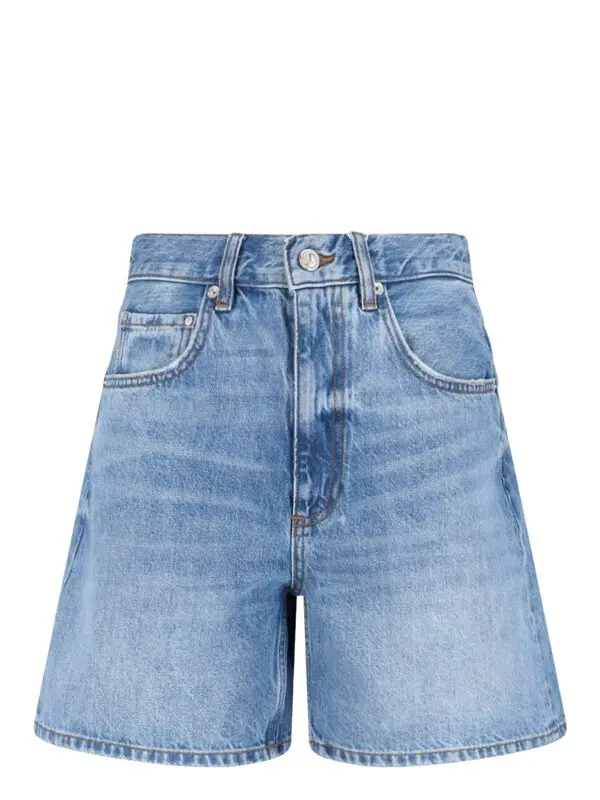 ANINE BING Heath Denim Shorts - Blue