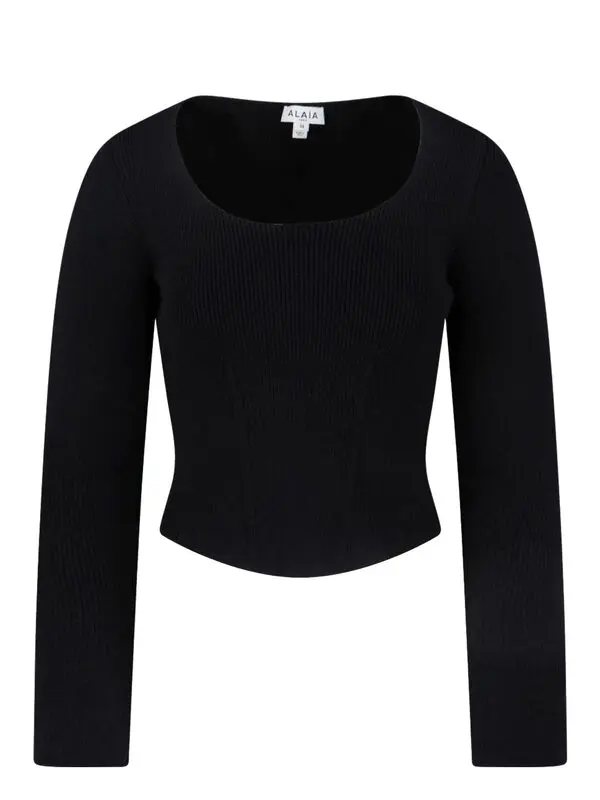 Alaïa Corset Top - Black