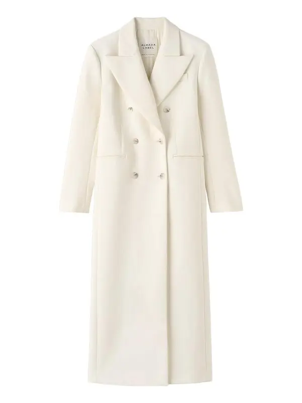 Almada Label Margot Long Tailored Blazer - Cream