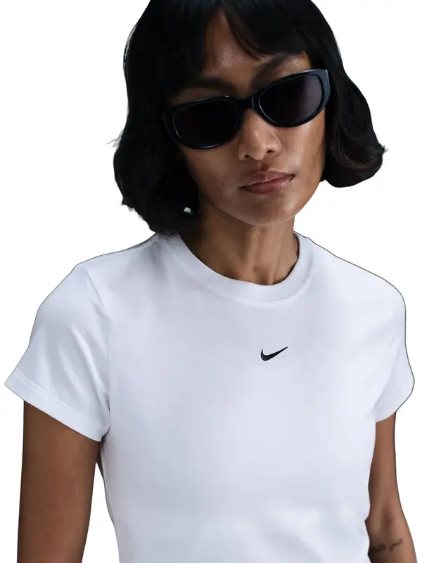 Nike Sportswear Chill Knit Cropped T-shirt - White