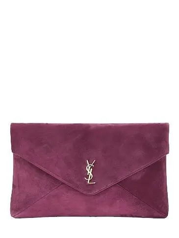Saint Laurent Xxl Envelope Pouch - Deep Haute Red