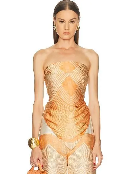 Alexis Tadi Shawl Top - Melon