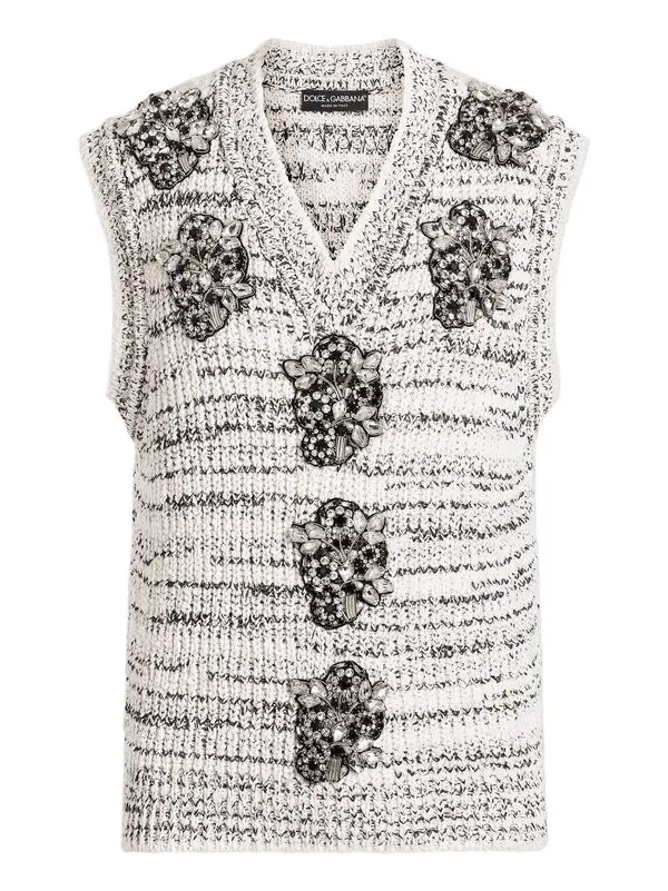 Dolce & Gabbana Intarsia Pullover Vest - Multicolor
