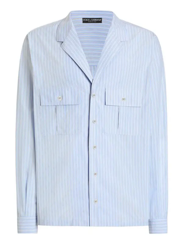 Dolce & Gabbana Striped Cotton Martini Shirt - Multicolor
