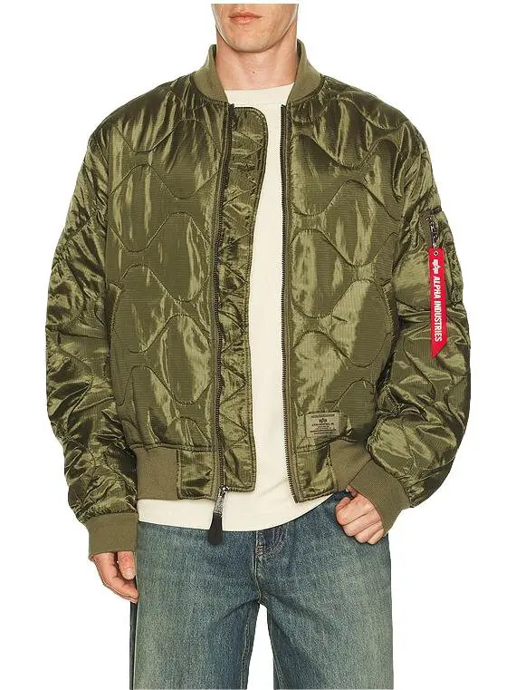 Alpha Industries L-2b Relaxed Quilted Flight Jacket - Og Green