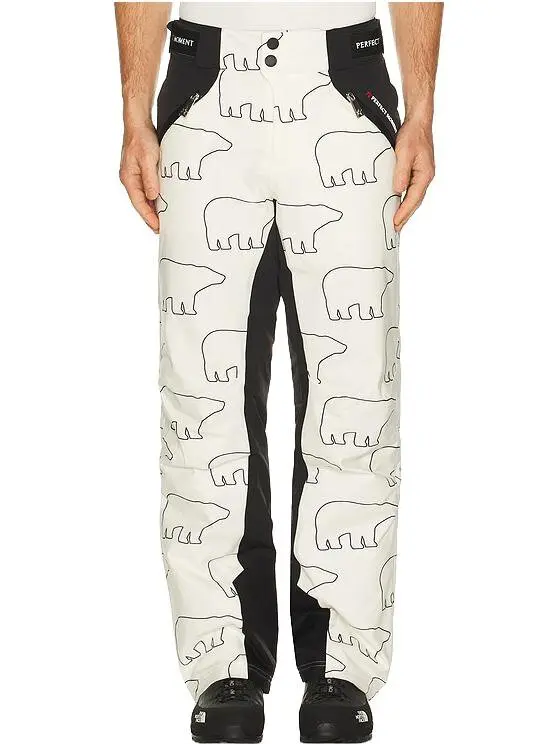 Perfect Moment Chamonix Ski Pant Ii In White - Bear Print