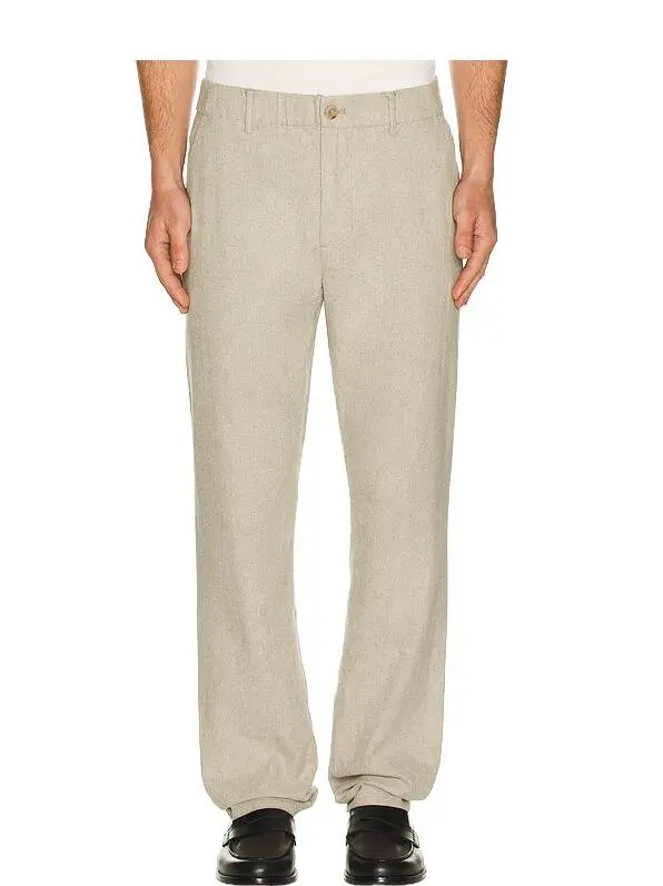 Marine Layer Saturday Houndstooth Chino Pants In Cream - Oatmeal