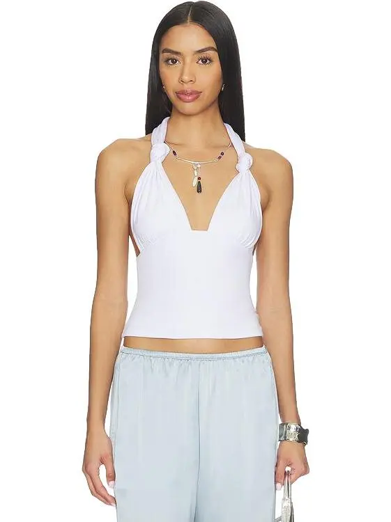 Superdown Stevie Halter Top - White
