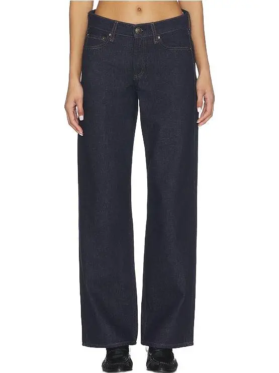 Rag & Bone Saige Relaxed Straight Jeans - Twirinse