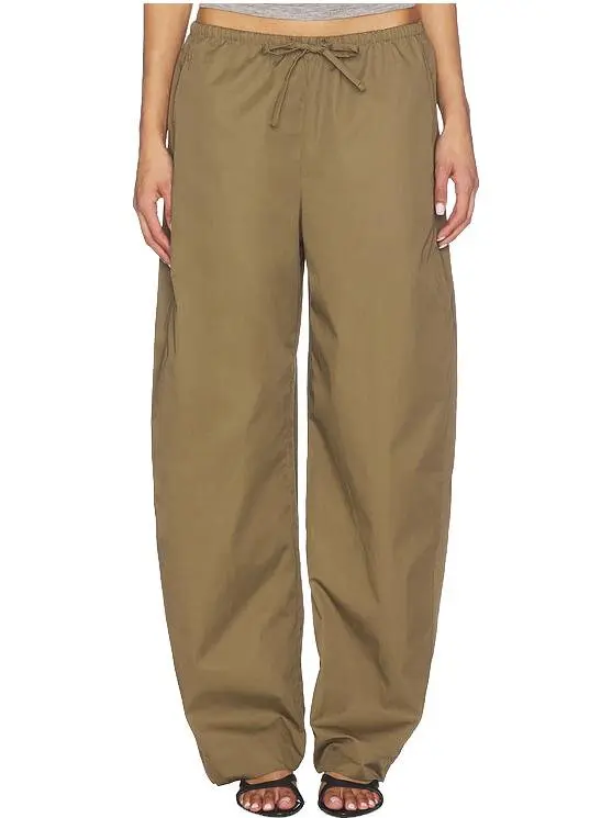 EAVES Lana Barrel Leg Pant - Capers