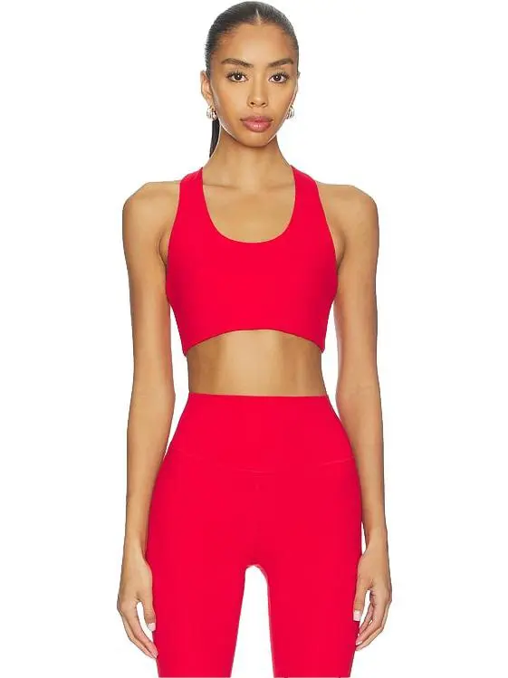 Splits59 Sara Airweight Sports Bra In Red - Pirate Red