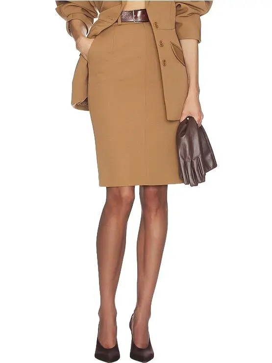 HELSA Pencil Skirt - Camel