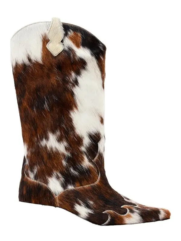 ALLSAINTS Dolly Western Boots - Cow Print