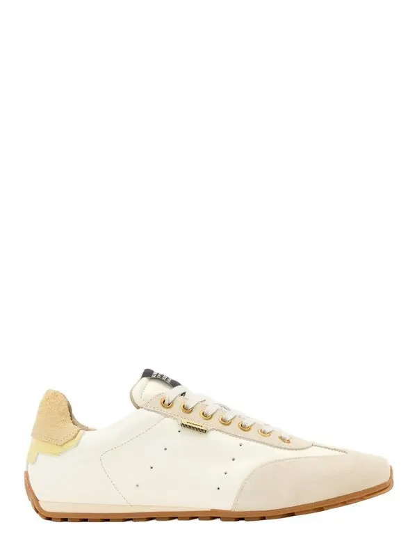 ALLSAINTS Liam Suede Sneakers - Gypsum White