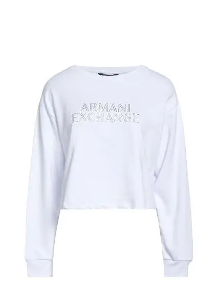 Armani Exchange Cotton French Terry Sweatshirt - White