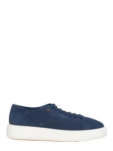 Santoni Leather Sneakers - Navy
