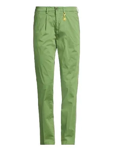MANUEL RITZ Pants Size Cotton, Elastane - Green