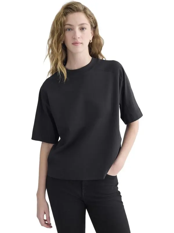 Everlane Oversized Seamed T-shirt - Black