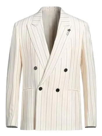 LARDINI Blazer Ivory Size Viscose - White