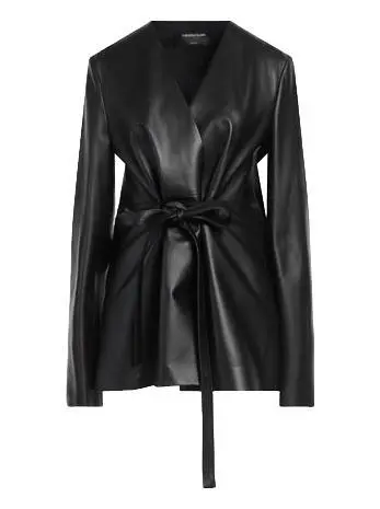 Fabiana Filippi Belted Leather Jacket - Black