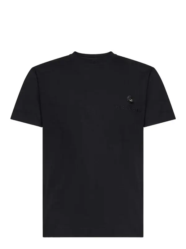 John Richmond Logo-embroidered Short-sleeved T-shirt - Black