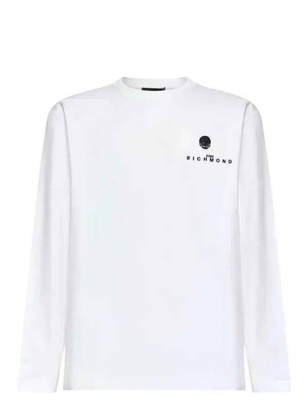 John Richmond Skull-logo Long-sleeve T-shirt - White
