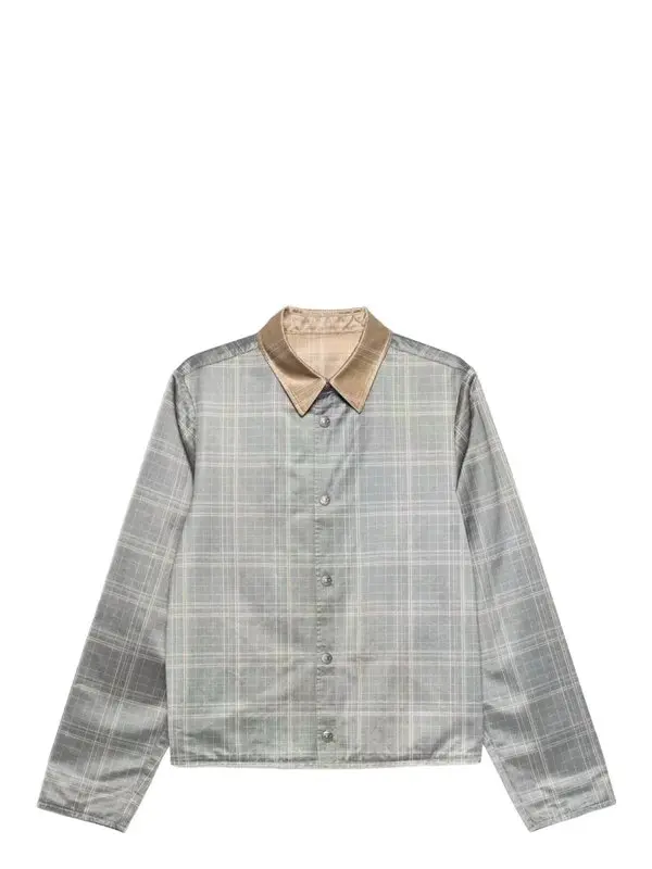 DIESEL® Buttoned Check Jacket - Grey