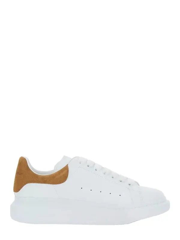 Alexander McQueen Oversized Sneakers With Suede Panels - White