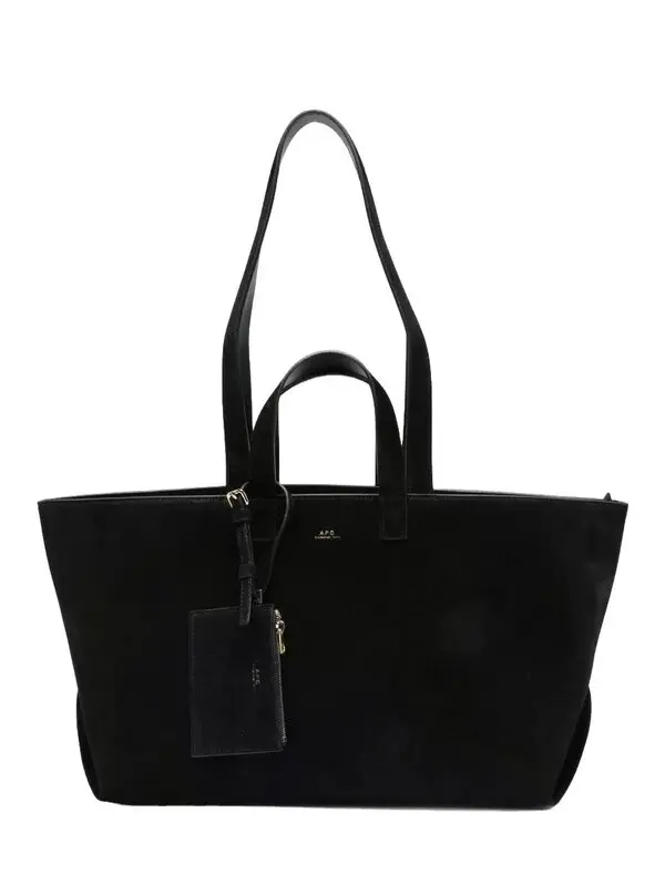 A.p.c. Le Drummer Suede Tote Bag - Black