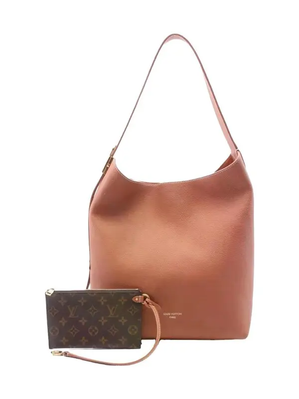 LOUIS VUITTON Grained Calfskin Low Key Hobo Mm Shoulder Bag - Brown
