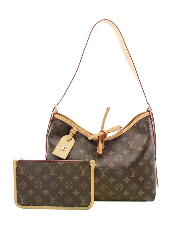 LOUIS VUITTON Monogram Carryall Pm Shoulder Bag - Brown