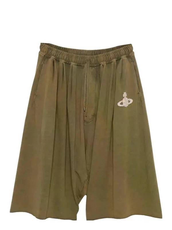 VIVIENNE WESTWOOD Logo-patch Track Shorts - Green