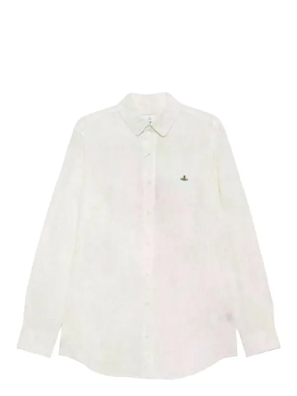 VIVIENNE WESTWOOD Orb-detail Button-fastening Shirt - White