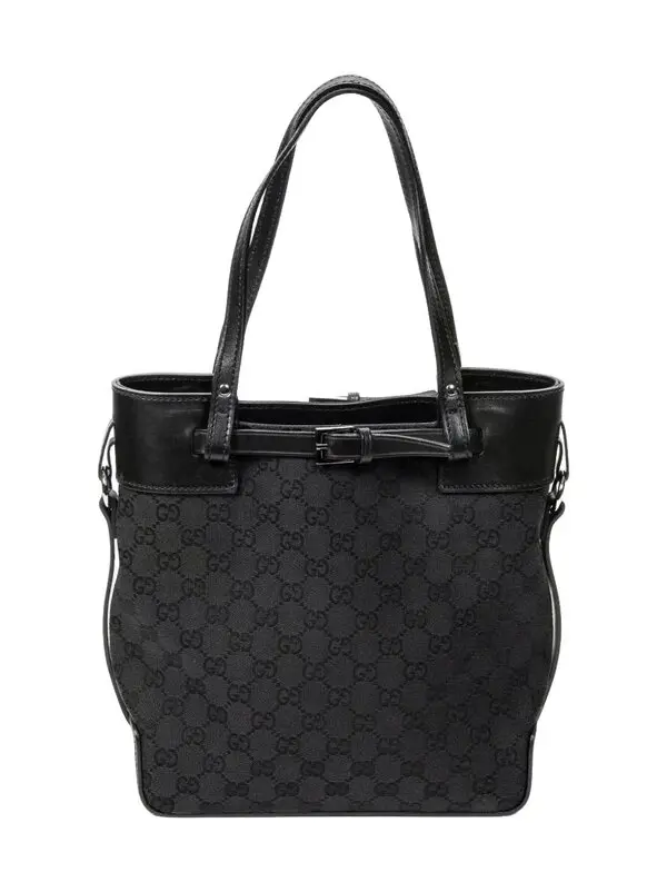 Gucci Tall Belt Tote Bag - Black