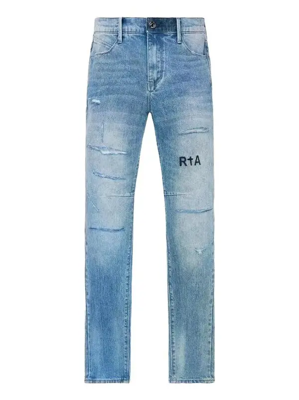 RtA Bryant Distressed Skinny Jeans - Blue