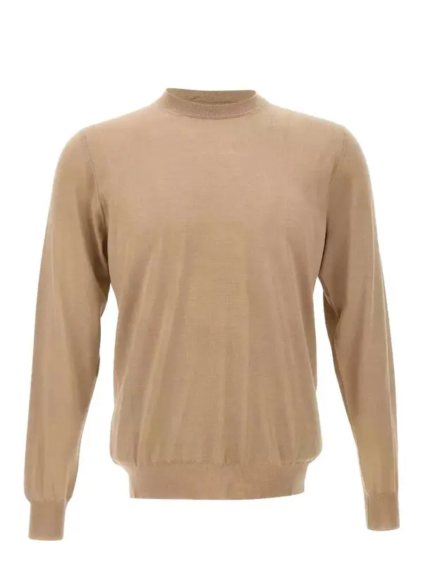 FILIPPO DE LAURENTIIS Ribbed Crew Neck Sweater - Neutrals