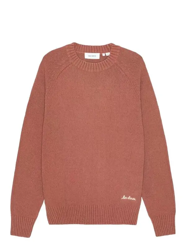 LES DEUX Brad Round-neck Sweater - Red