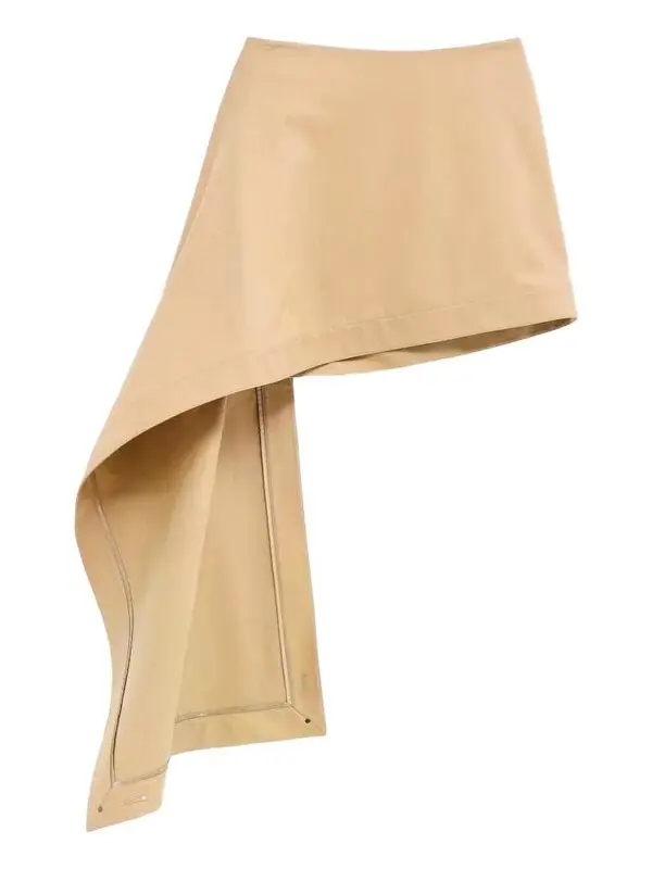 Loewe Draped Panel Mini Skirt - Neutrals