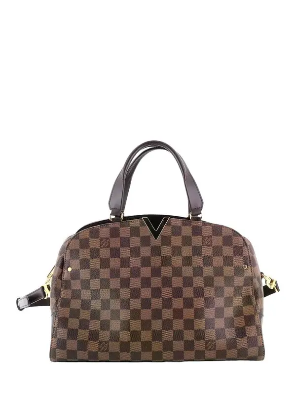 LOUIS VUITTON Kensington Bowling Bag Damier Handbag - Brown