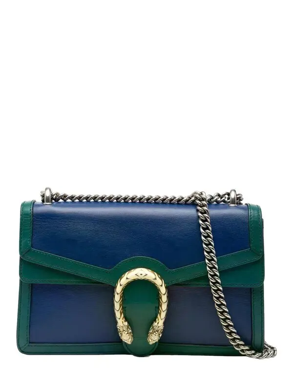 Gucci Medium Leather Dionysus Crossbody Bag - Blue