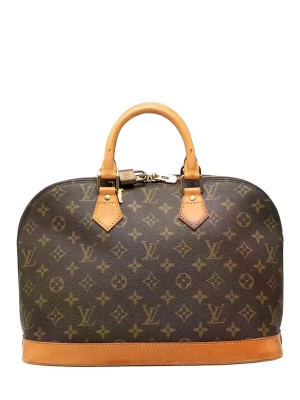 LOUIS VUITTON 1995 Monogram Alma Pm Handbag - Brown