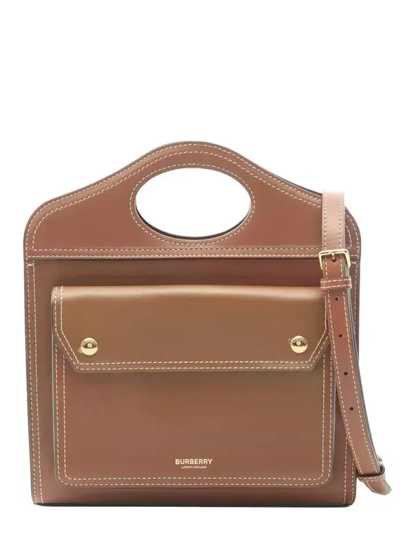 Burberry Mini Pocket Satchel - Brown
